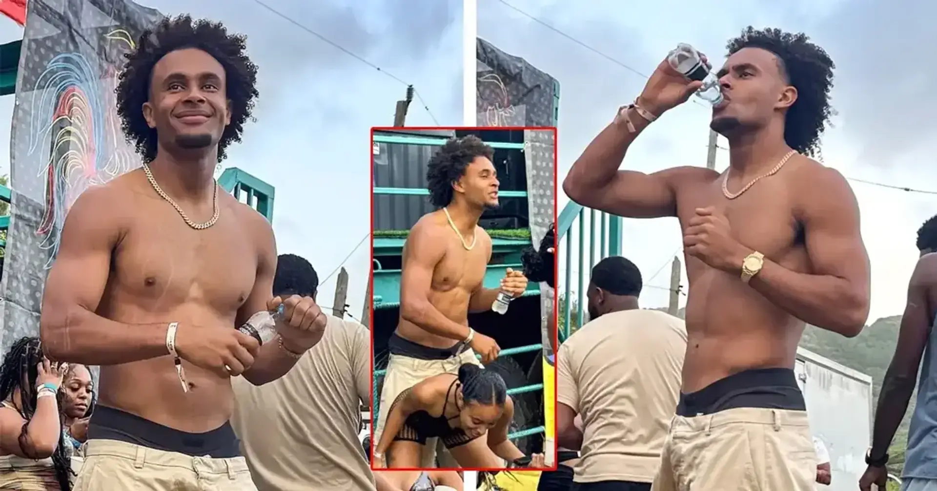 Zirkzee se descontrola en sus vacaciones en Barbados y una mujer ...