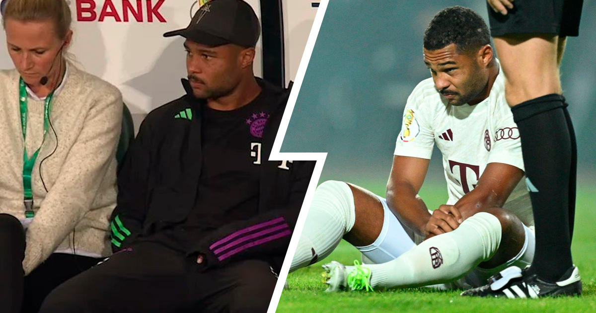 Ach du... Bei Serge Gnabry gehen Bayern-Ärzte angeblich von einem ...