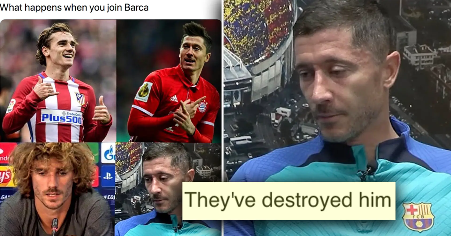 'What happens when you join Barca': Bayern fans troll Lewandowski for ...