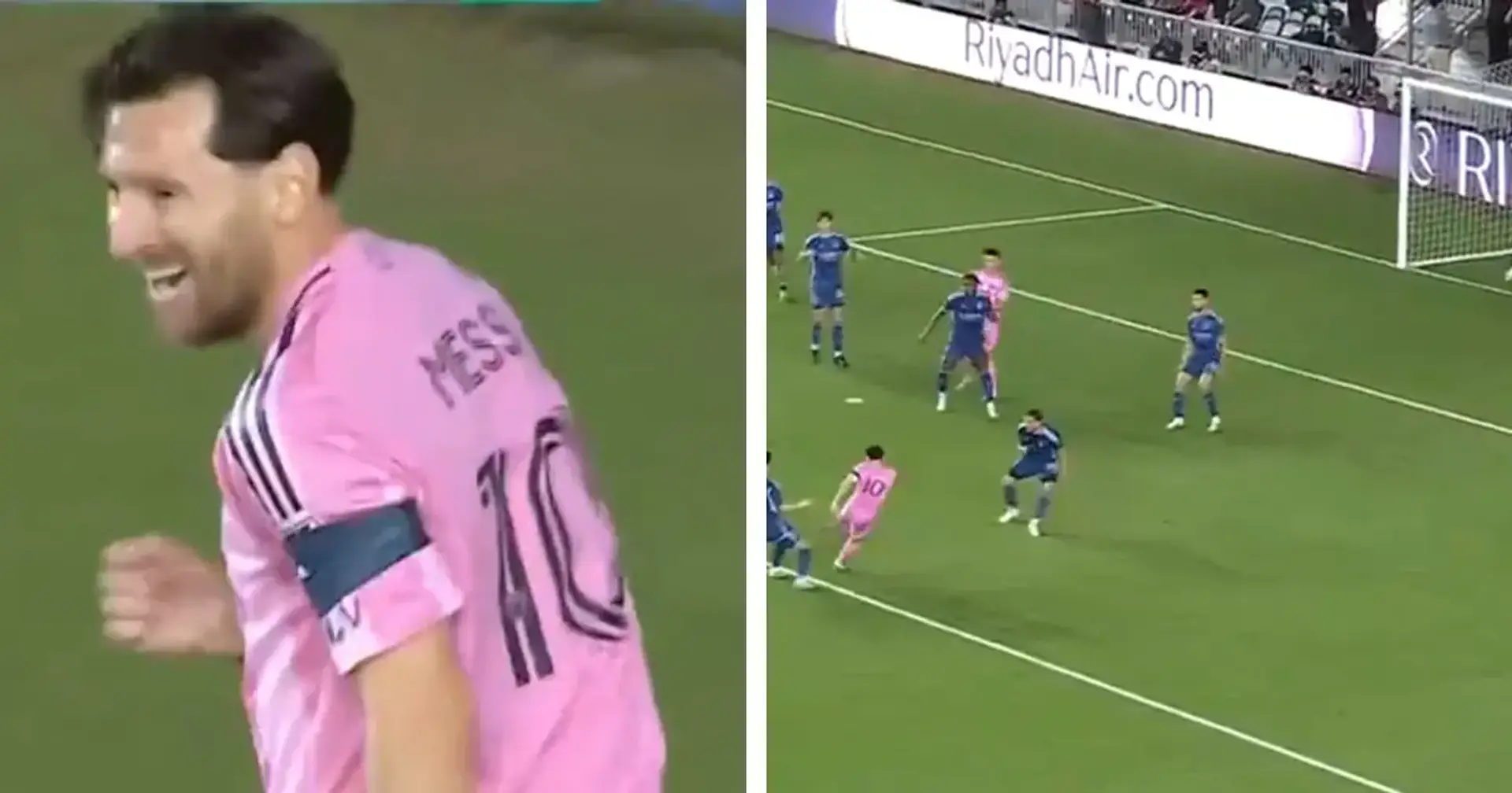 Leo Messi scores beautiful volley to guide Inter Miami into Concacaf ...