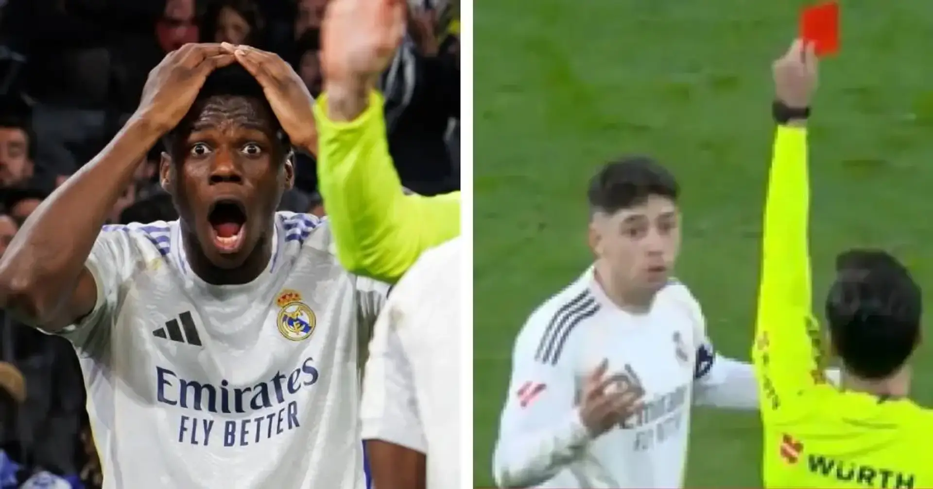 😭 Aurelien Tchouameni’s reaction to Fede’s red card is EVERY Real ...