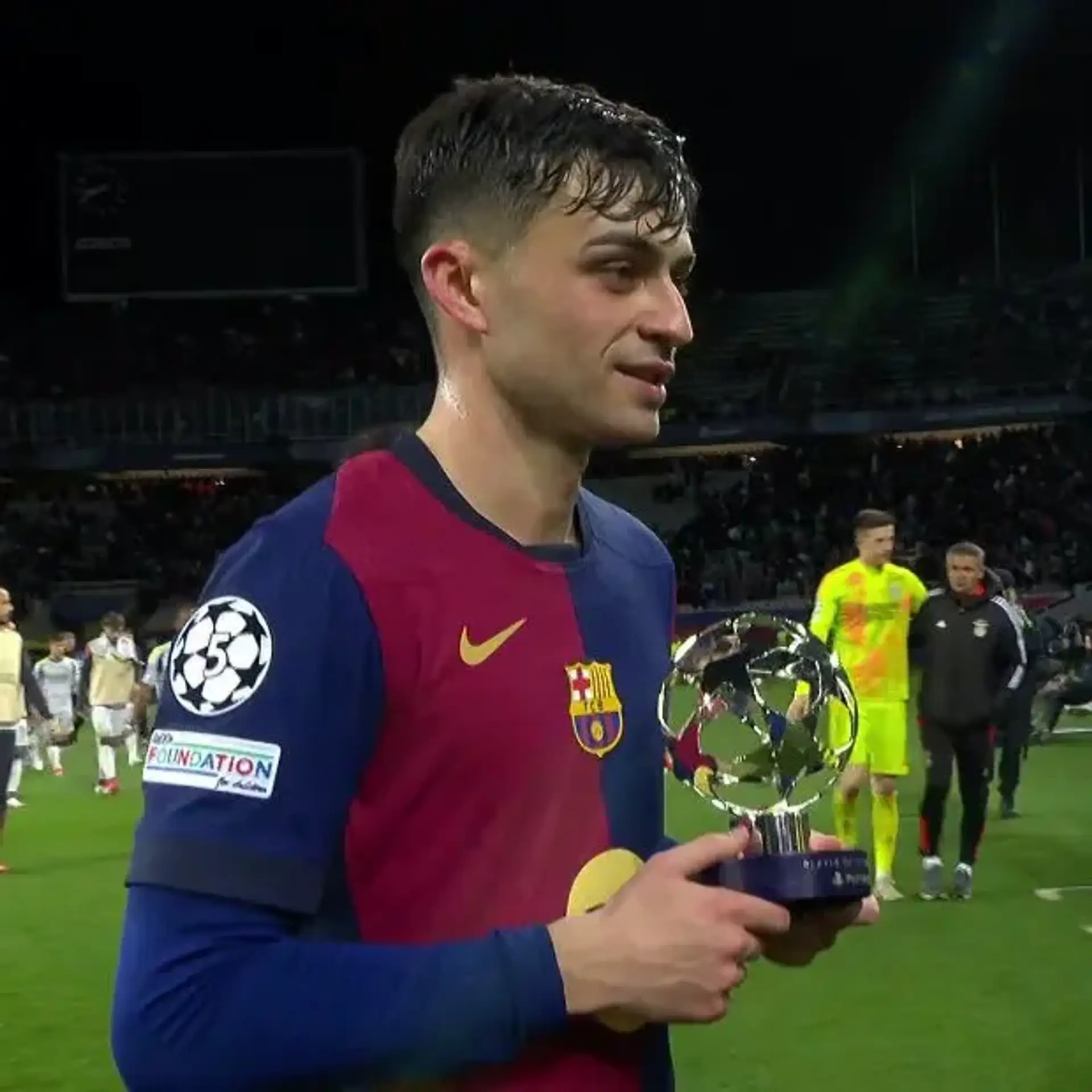 Pedri wins back-to-back Man of the Match awards against Benfica ...