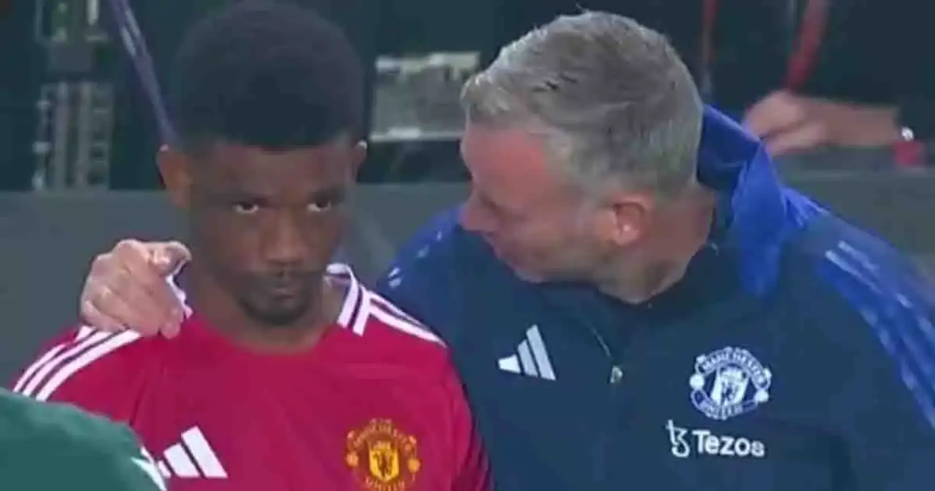 Spotted: Amad's furious reaction to being brought on vs Fenerbache in ...