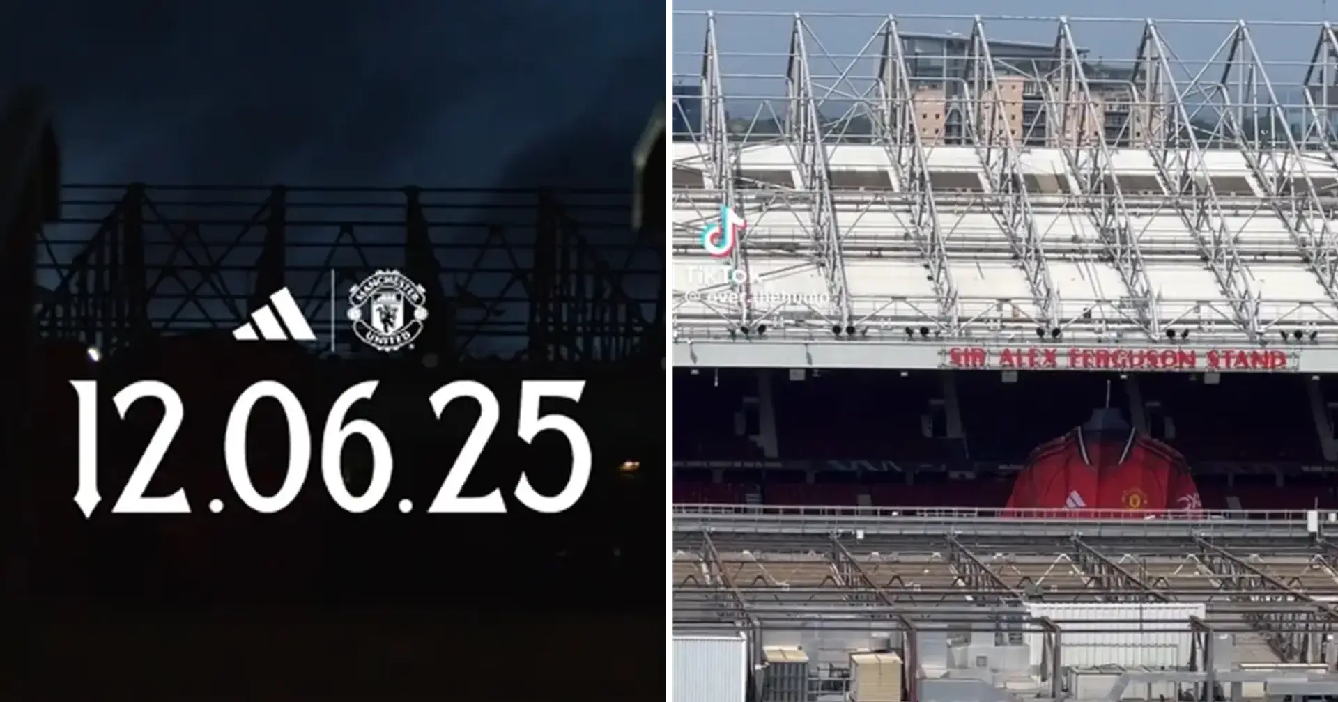 Manchester United's 2025/26 home kit spotted at Old Trafford ahead of ...