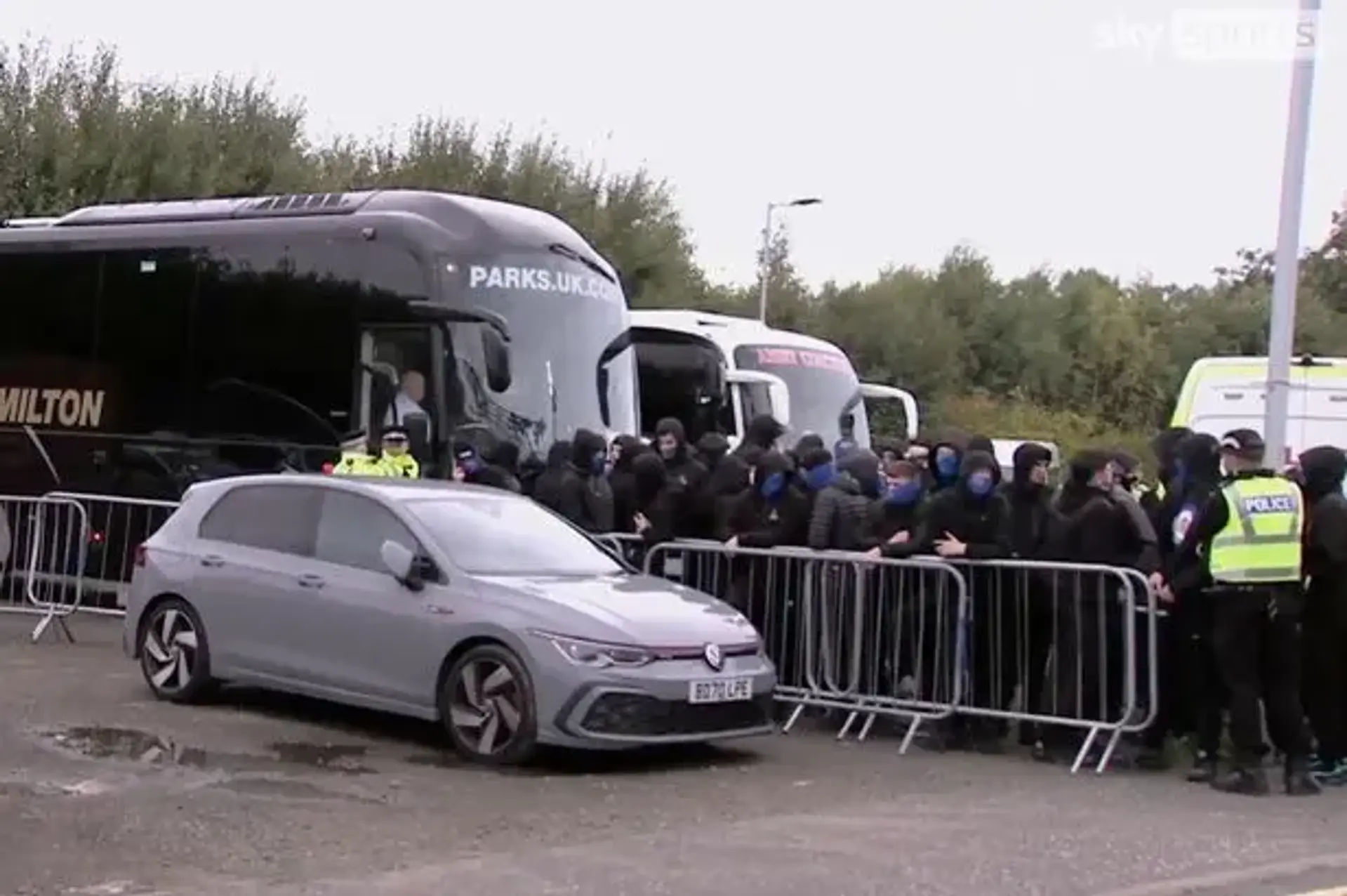 Angry Rangers fans BLOCK Russell Martin's car after latest draw, police ...